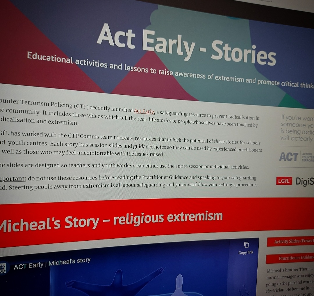 Act Early - Stories - Simfin | Esafety, safeguarding and Digital Literacy